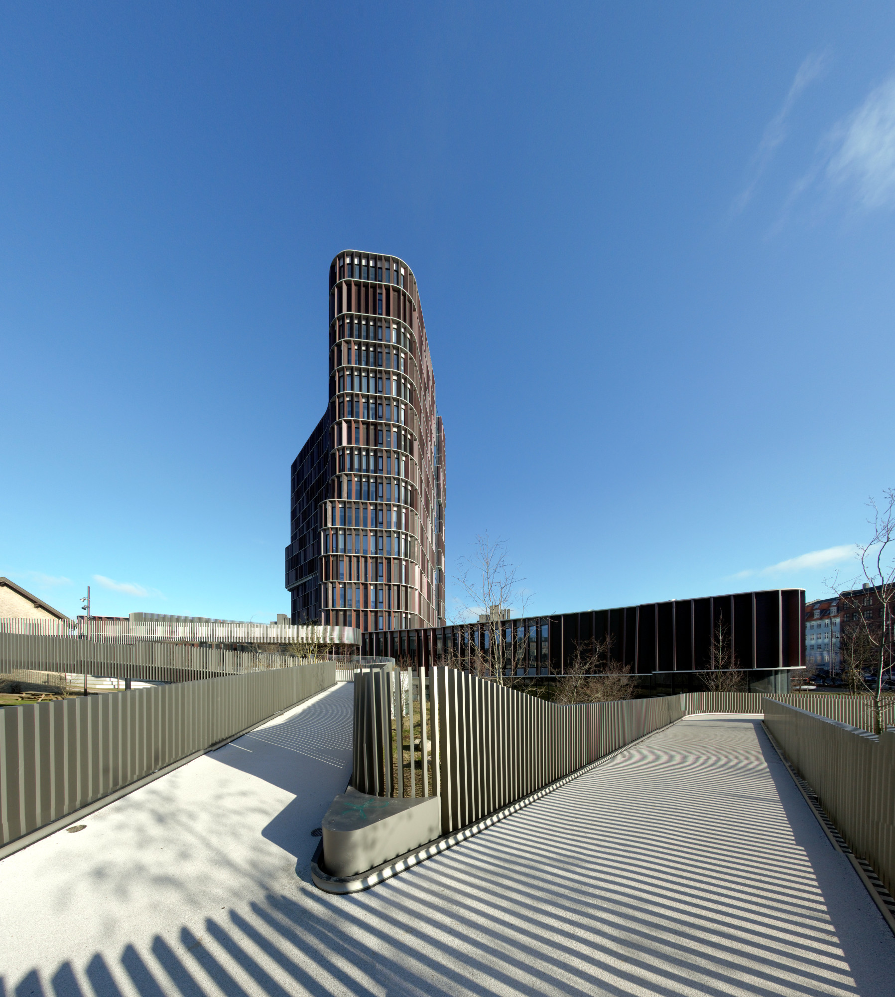 Mærsk tårnet Maersk Tower C F Møller Panum bike flyover facade ⋆ ...